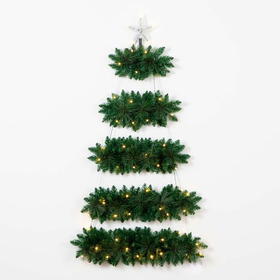 Artificial Wall Hanging Christmas Tree (5 Ft.) | Pottery Barn Teen