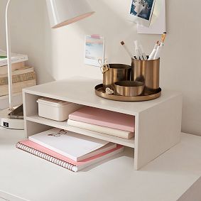 Brushed Fog Desk Riser | Pottery Barn Teen