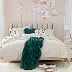 Hello Kitty® Magical Faux Fur Quilt | Pottery Barn Teen
