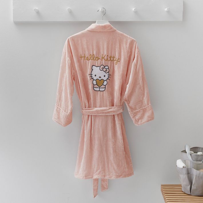 Hello Kitty® Metallic Velvet Robe | Pottery Barn Teen