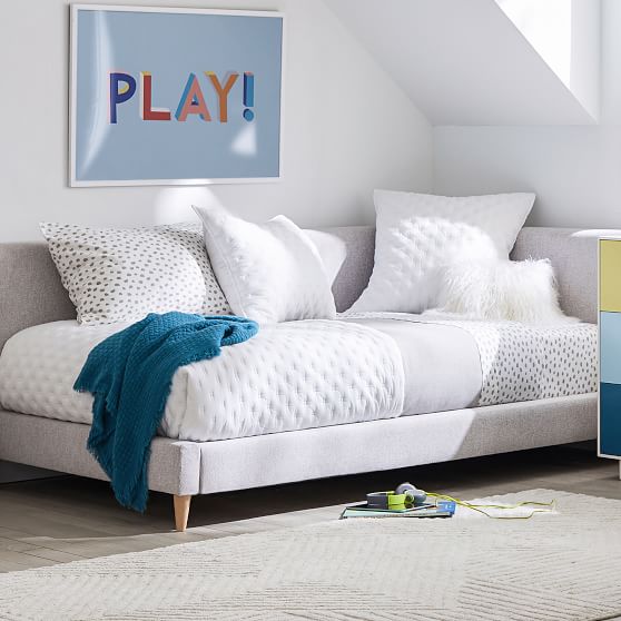 west elm x pbt Timo Corner Upholstered Bed | Teen Bed | Pottery Barn Teen