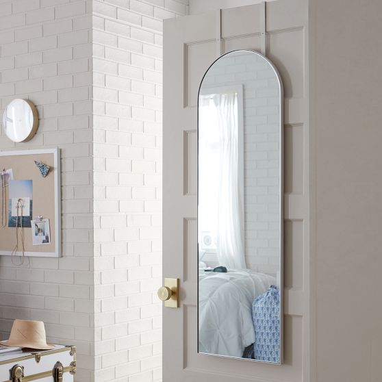 Over-the-Door Arched Mirror (15"x47") | Pottery Barn Teen