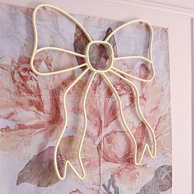 LoveShackFancy Bow Neon Wall Sign | Pottery Barn Teen