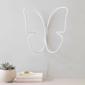 3D Butterfly Micro LED Wall Light | Pottery Barn Teen