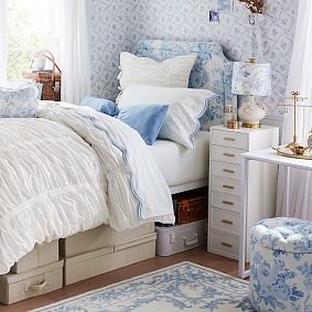 LoveShackFancy Blue Wallpaper | Pottery Barn Teen