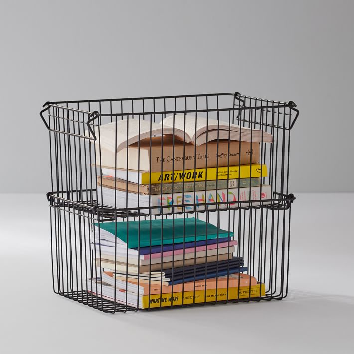 Wire Stacking Basket | Pottery Barn Teen