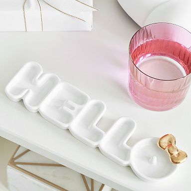 Hello Kitty® "Hello" Tray | Desk Accessories | Pottery Barn Teen