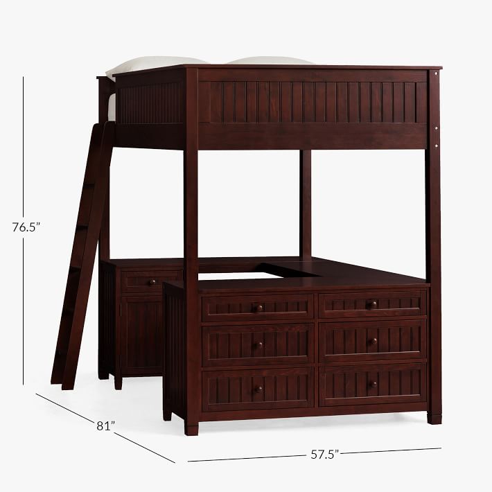 Beadboard Teen Loft Bed Pottery Barn Teen