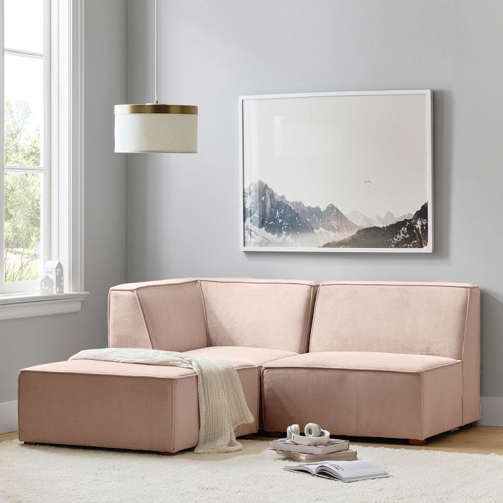 Riley Lounge Sectional Sofa Teen Sofa Pottery Barn Teen