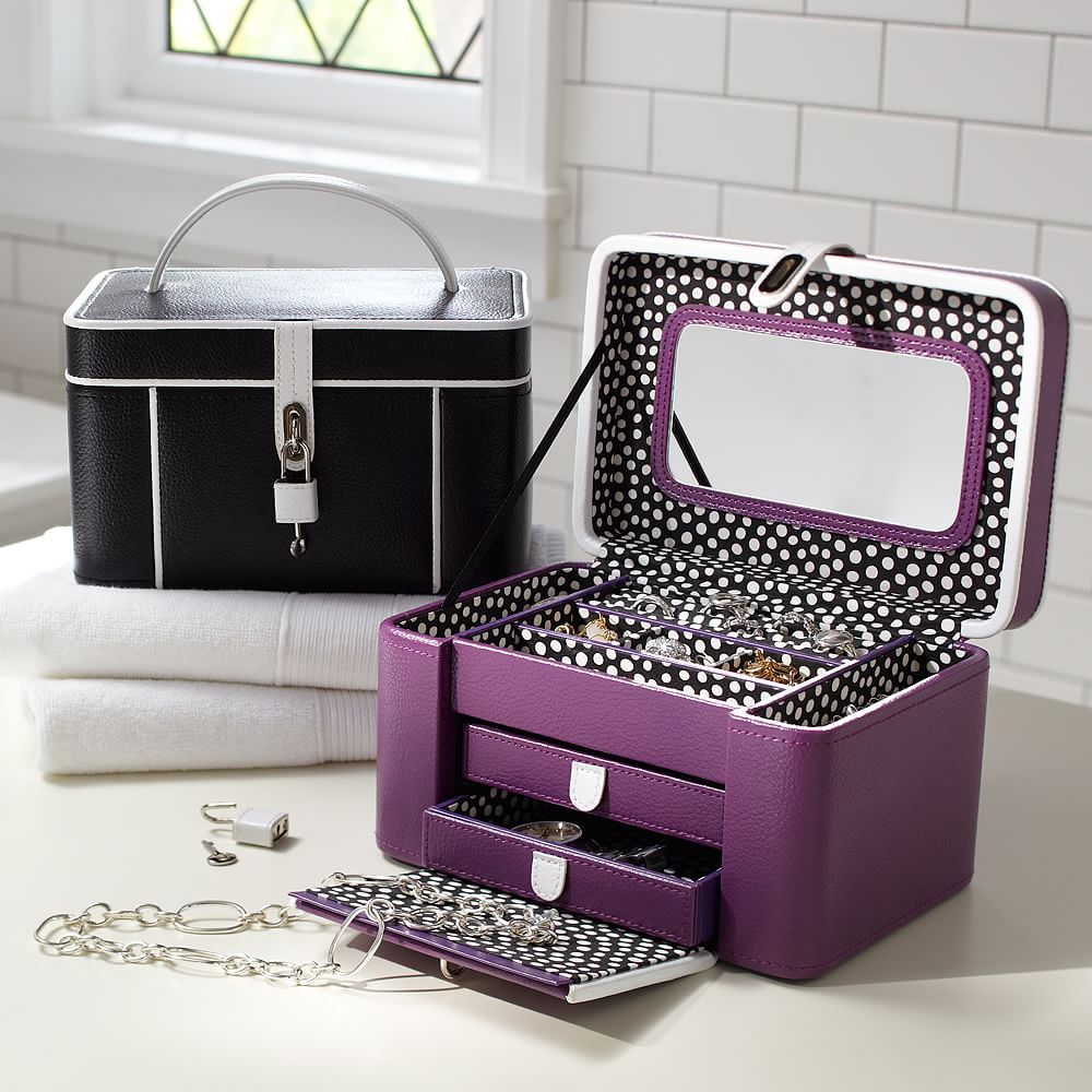 Classic Jewelry Lock Box | Jewelry Storage | Pottery Barn Teen