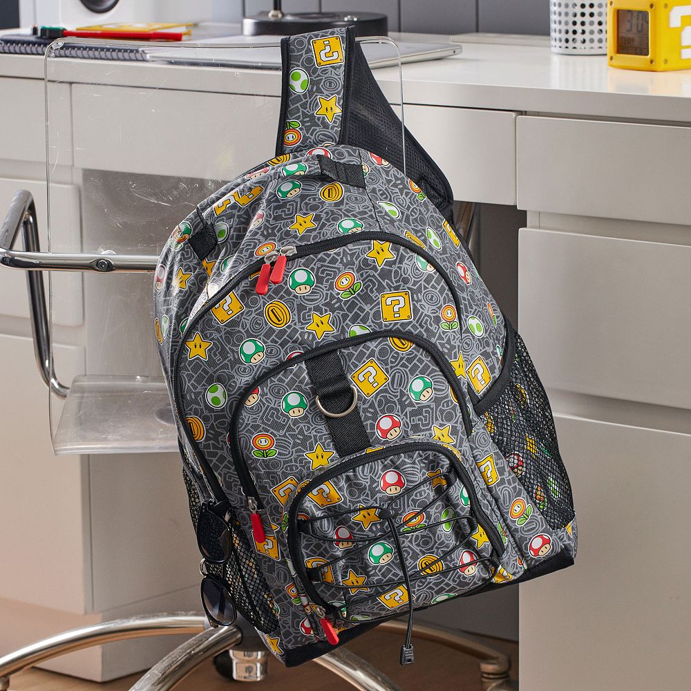 Super Mario™ Gear-Up Glow-in-the-Dark Recycled Backpack | Pottery Barn Teen