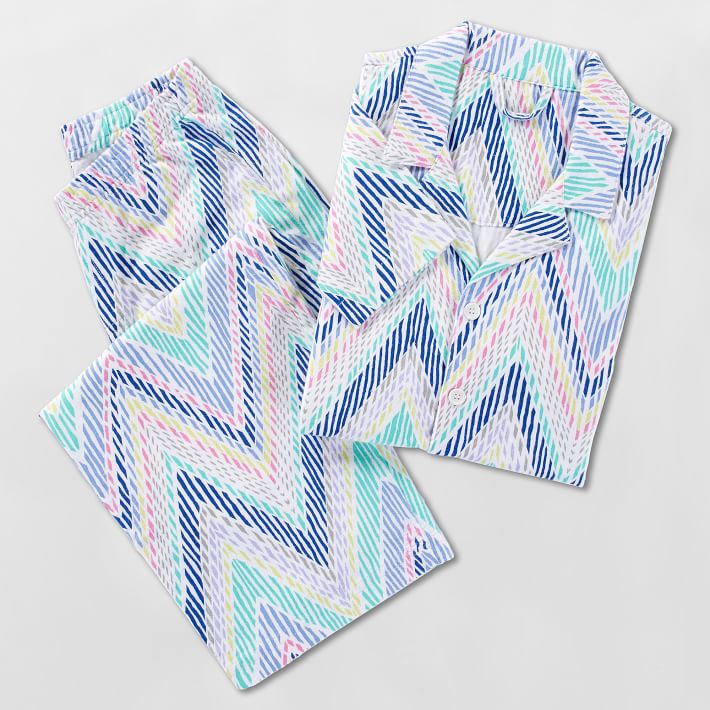 Chevron Girl Flannel Teen Pajama Set | Pottery Barn Teen