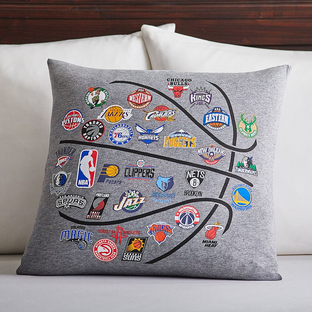 NBA Licensed Logo Boys Pillow | Pottery Barn Teen