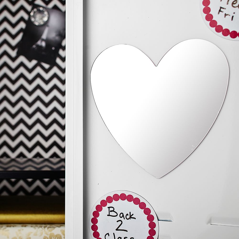 Big Heart Locker Mirror | Locker Decoration | Pottery Barn Teen