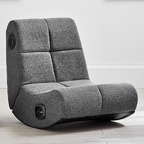 Charcoal Tweed Mini Rocker Gaming Chair | Pottery Barn Teen