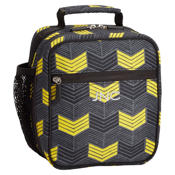 Black & Yellow Railroad Chevron Classic Lunch Bag | Pottery Barn Teen