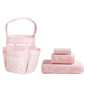 Deluxe Dorm Shower Bundle - Mini Dot | Pottery Barn Teen