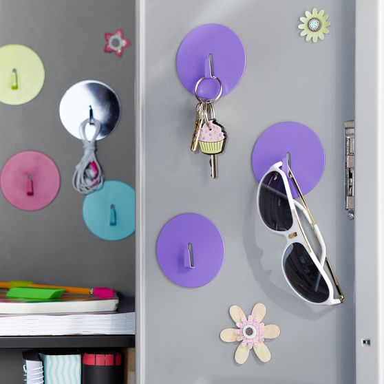 Locker Magnet Hooks - Set Of 3 | Locker Decorations | Pottery Barn Teen