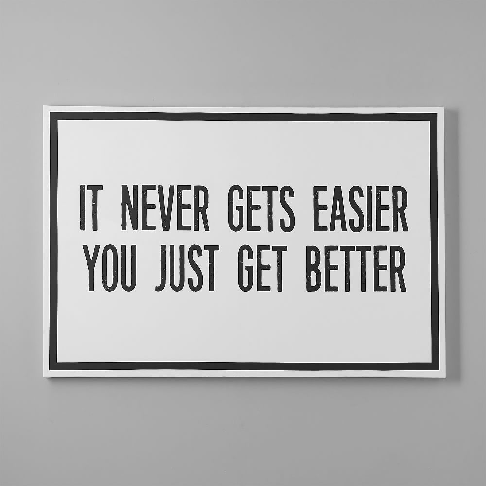 Easier Better Canvas Art, 42"x28" | Wall Prints | Pottery Barn Teen