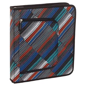 Mavericks Stripe Binder For School | Pottery Barn Teen