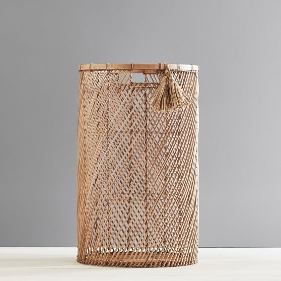 Diagonal Weave Laundry Hamper | Pottery Barn Teen