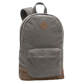 Charcoal Solid Teen Backpack | Pottery Barn Teen