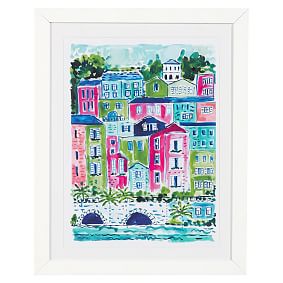 Framed Gallery Art By Evelyn Henson, Italian Scene | Wall Prints ...