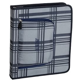 Gear-Up Gray Classic Plaid Homework Holder - Sale | Pottery Barn Teen