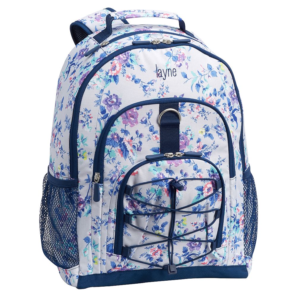 Gray Ditsy Floral Teen Backpack | Pottery Barn Teen