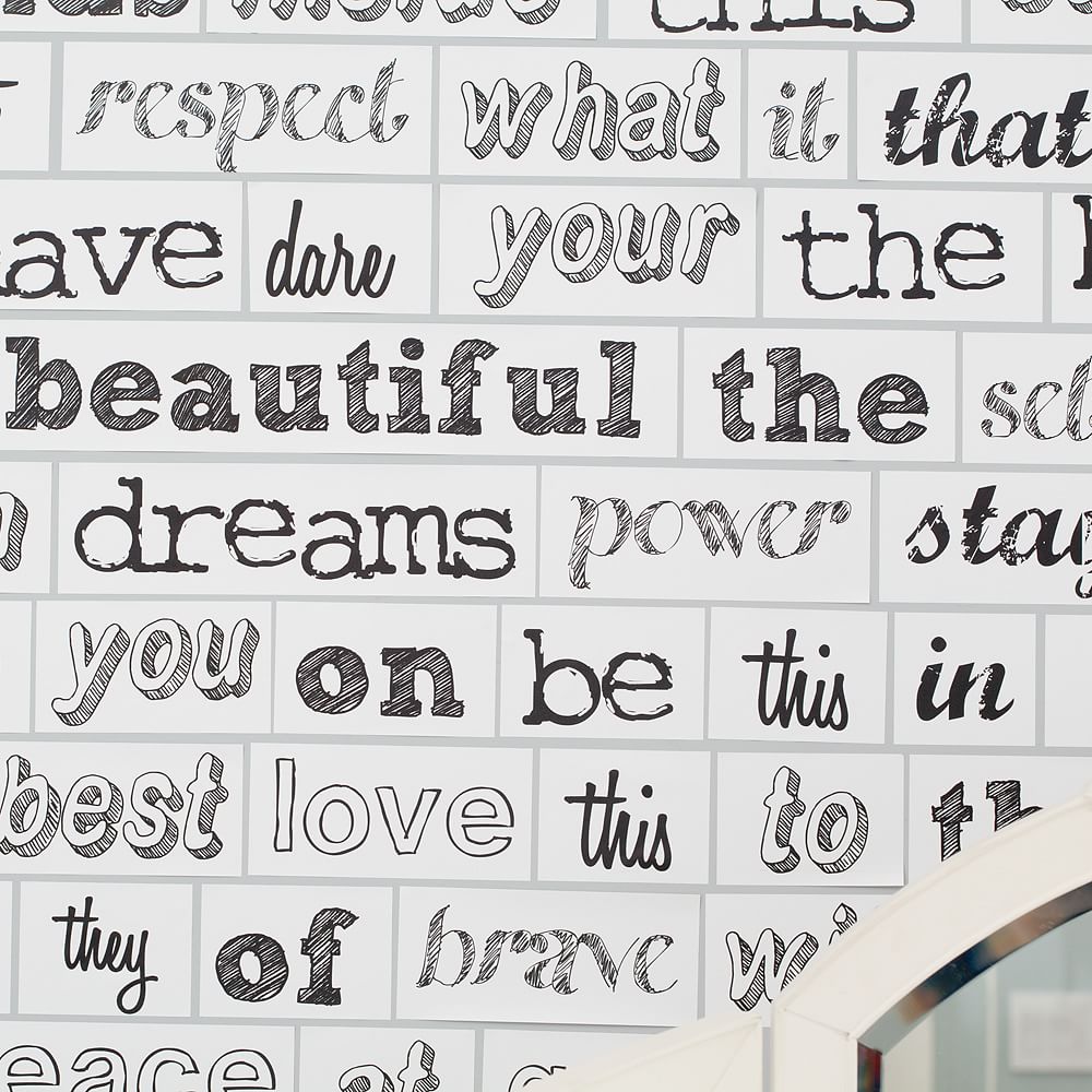 Mix N Match Poetry Wall Decal | Teen Decor Sale | Pottery Barn Teen