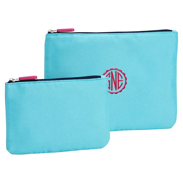 Colorblock Flat Teen Makeup Bags - Set of 2 | Pottery Barn Teen