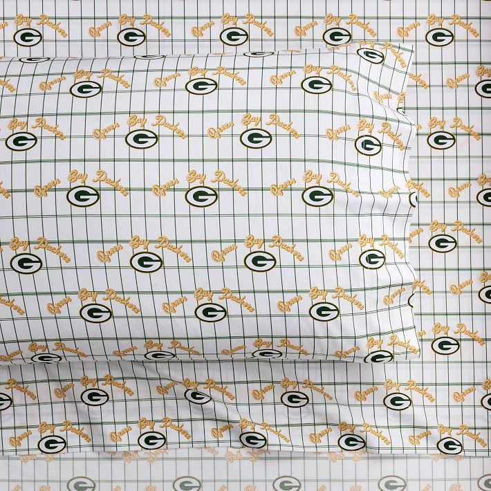 NFL Green Bay Packers Organic Sheet Set | Pottery Barn Teen