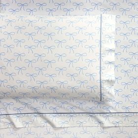 Tea Time Bow Organic Sheet Set | Pottery Barn Teen