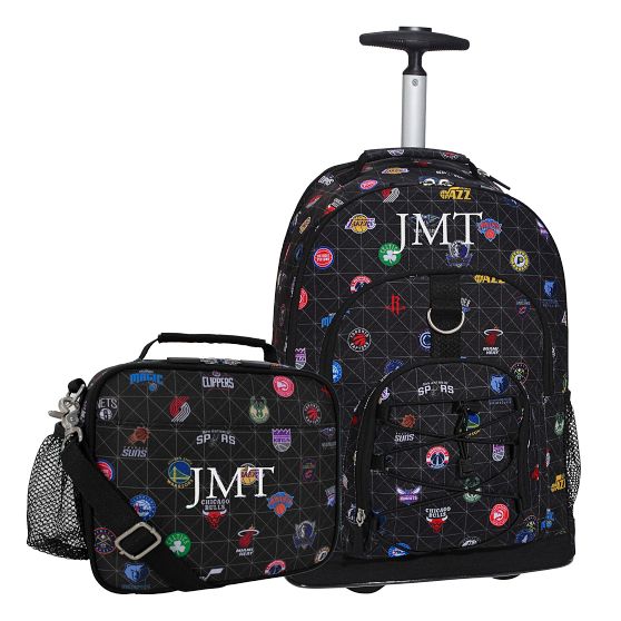 Gear-Up NBA Rolling Backpack & Cold Pack Lunch Box Bundle | Pottery ...