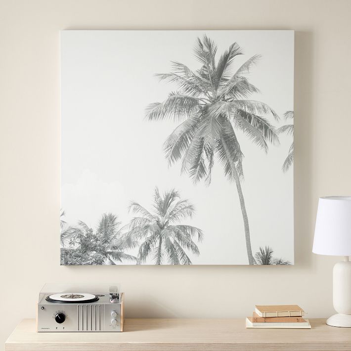 Palm Tree Canvas Wall Art | Pottery Barn Teen