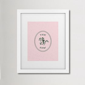 Yee Haw Pink Art | Pottery Barn Teen
