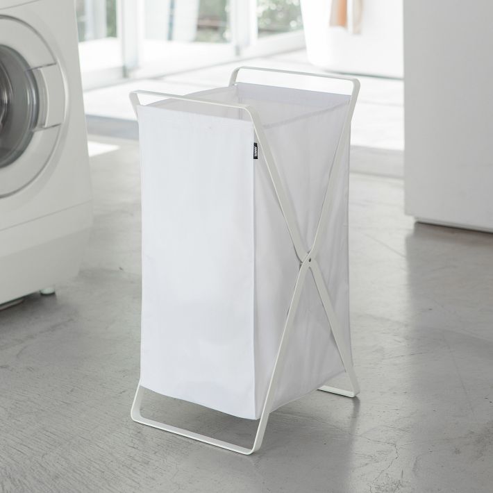 Folding Laundry Hamper - White | Pottery Barn Teen