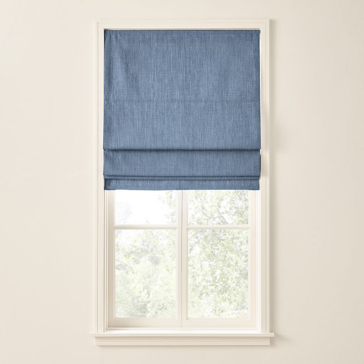 Custom Cordless Woven Roman Light Filtering Shade | Pottery Barn Teen
