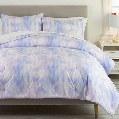 Iris Dream Watercolor Comforter Pottery Barn Teen
