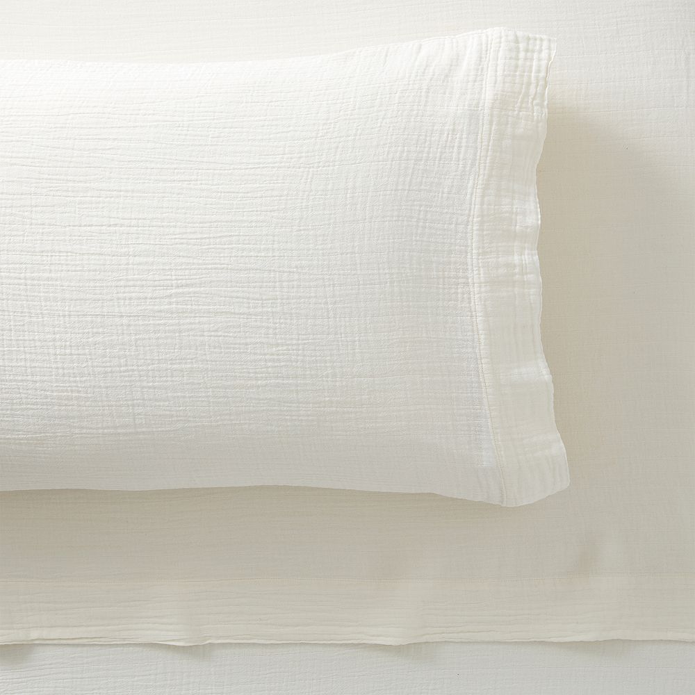 Organic Crinkle Cotton Twin XL Sheets | Pottery Barn Teen