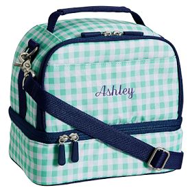 Pool Gingham Compartment Lunch Box | Pottery Barn Teen