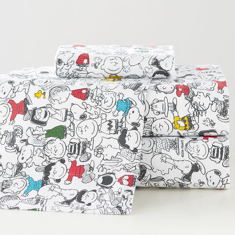 Peanuts® Friends Flannel Girls Sheets | Pottery Barn Teen