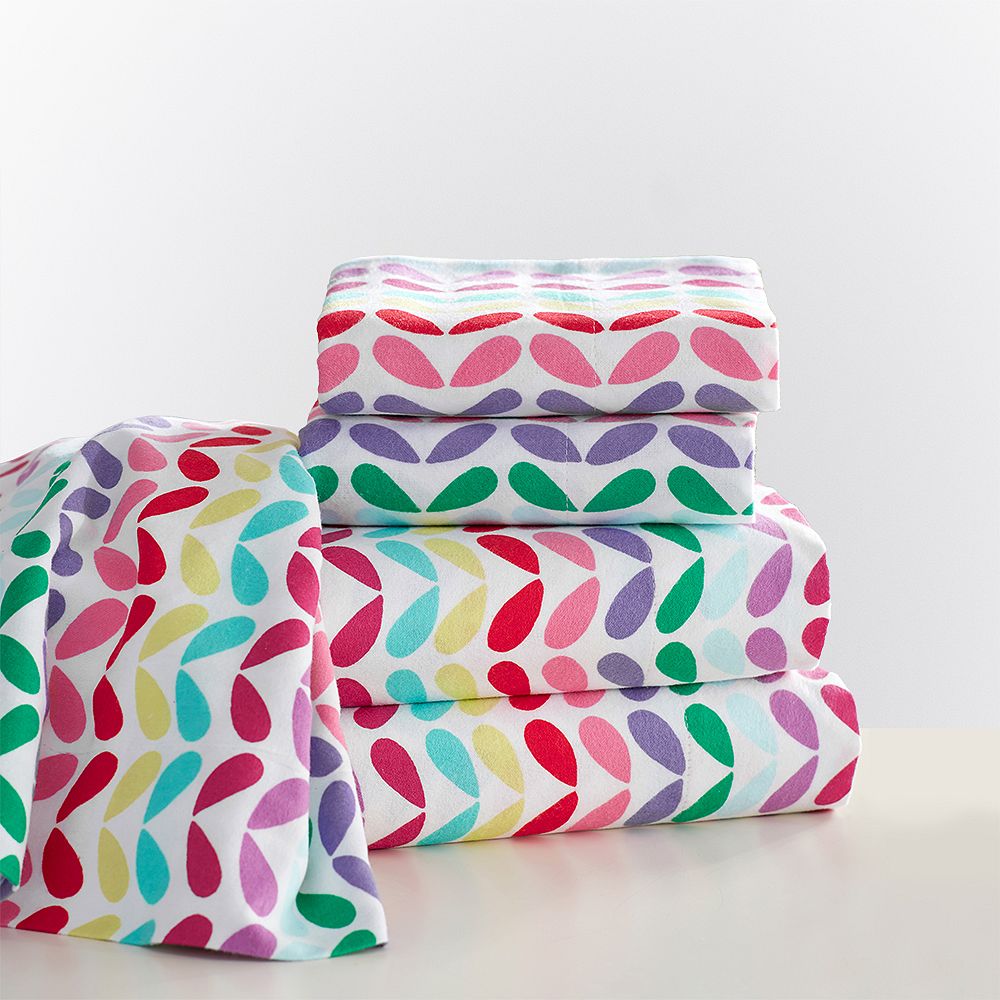 Petal Pop Flannel Girls Sheet Set | Sale | Pottery Barn Teen