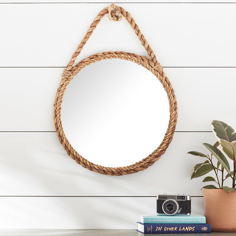 Rope Framed Decorative Mirror | Pottery Barn Teen