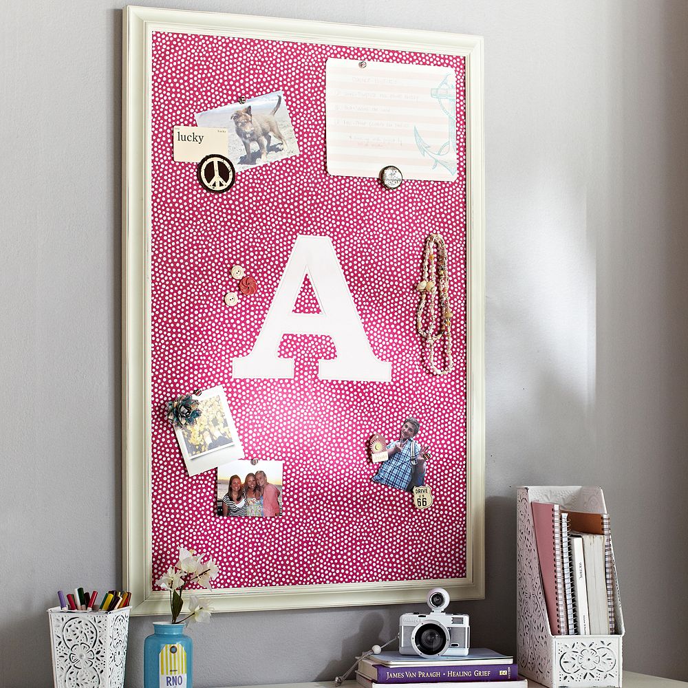 Mini Dot Framed Pinboard – Pink Magenta | Wall Organizers | Pottery ...