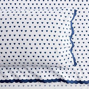 Roller Rabbit Hearts Organic Sheet Set | Pottery Barn Teen