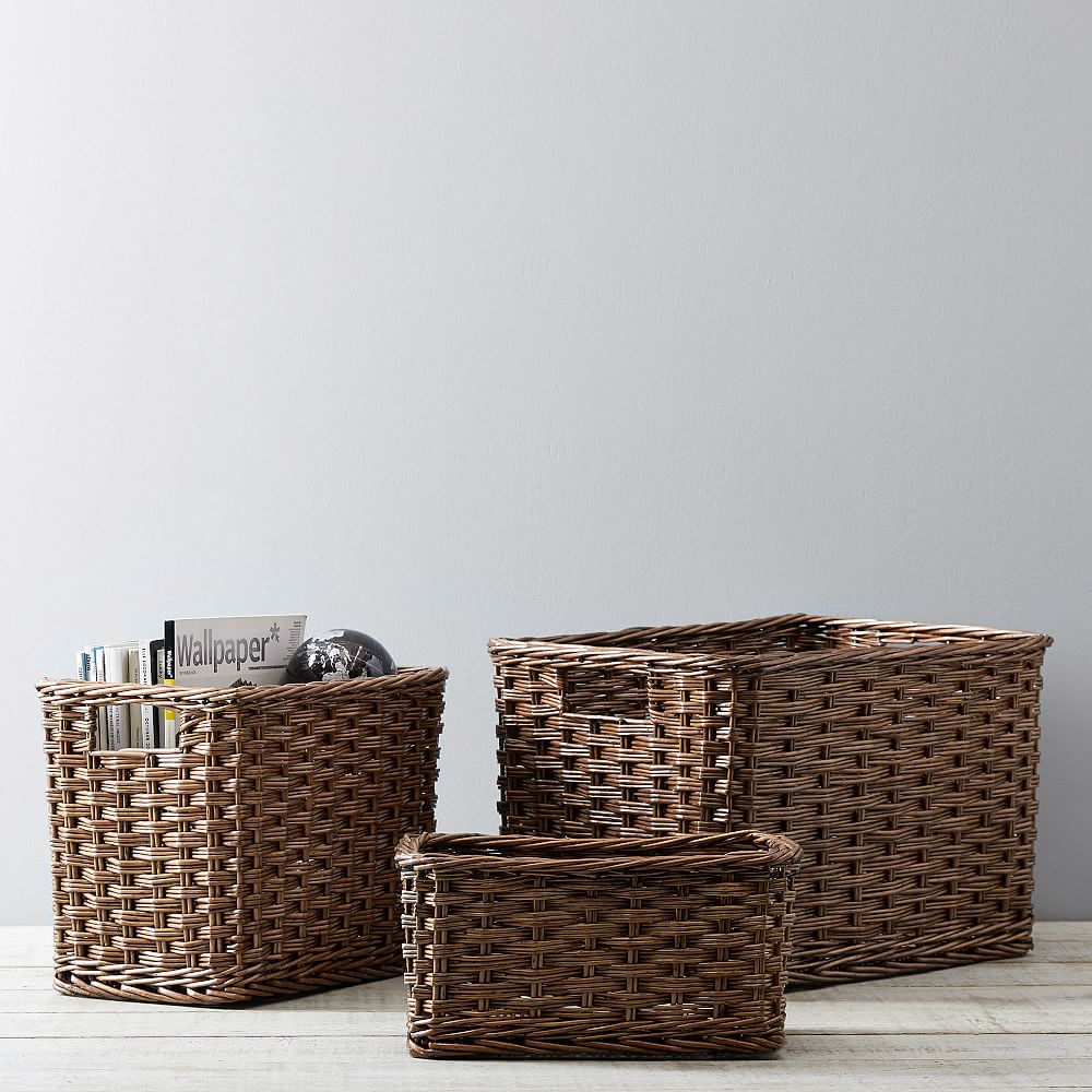 Woven Wicker Baskets - Sale | Pottery Barn Teen