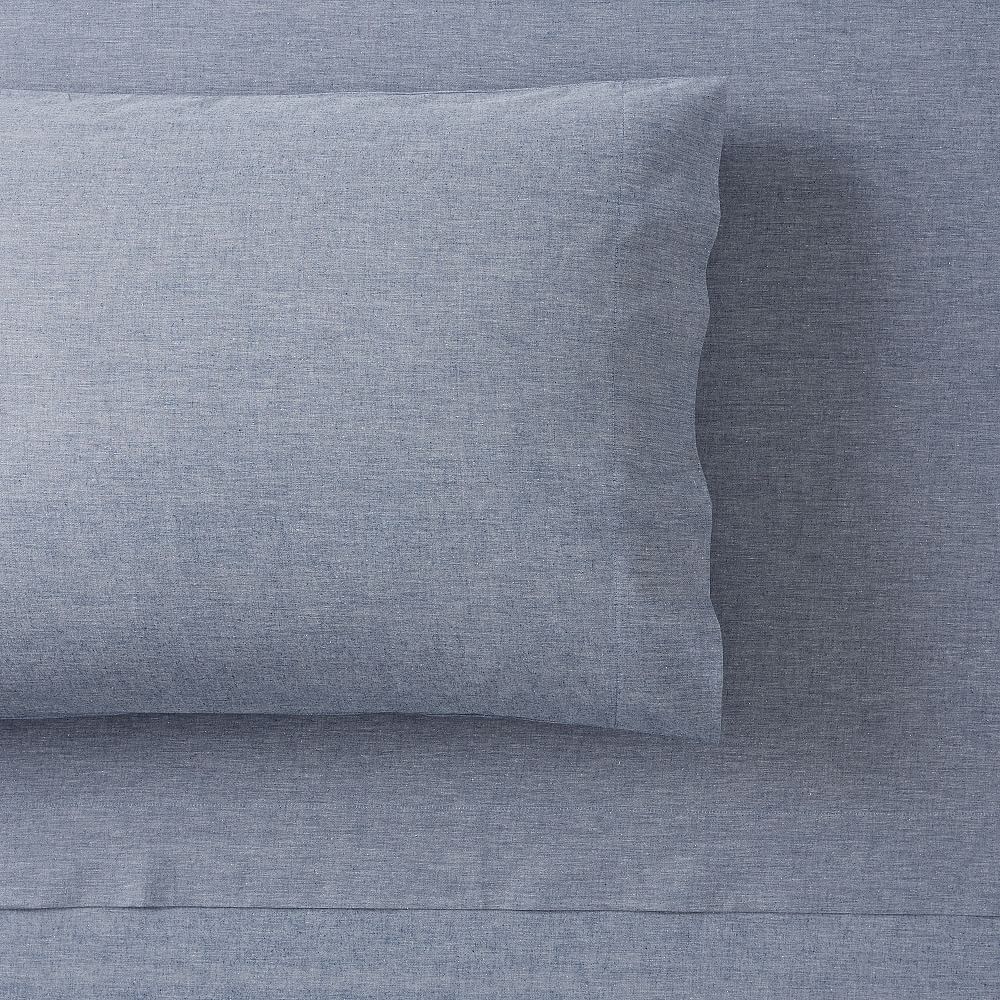 Organic Chambray Boy's Sheet Set | Pottery Barn Teen