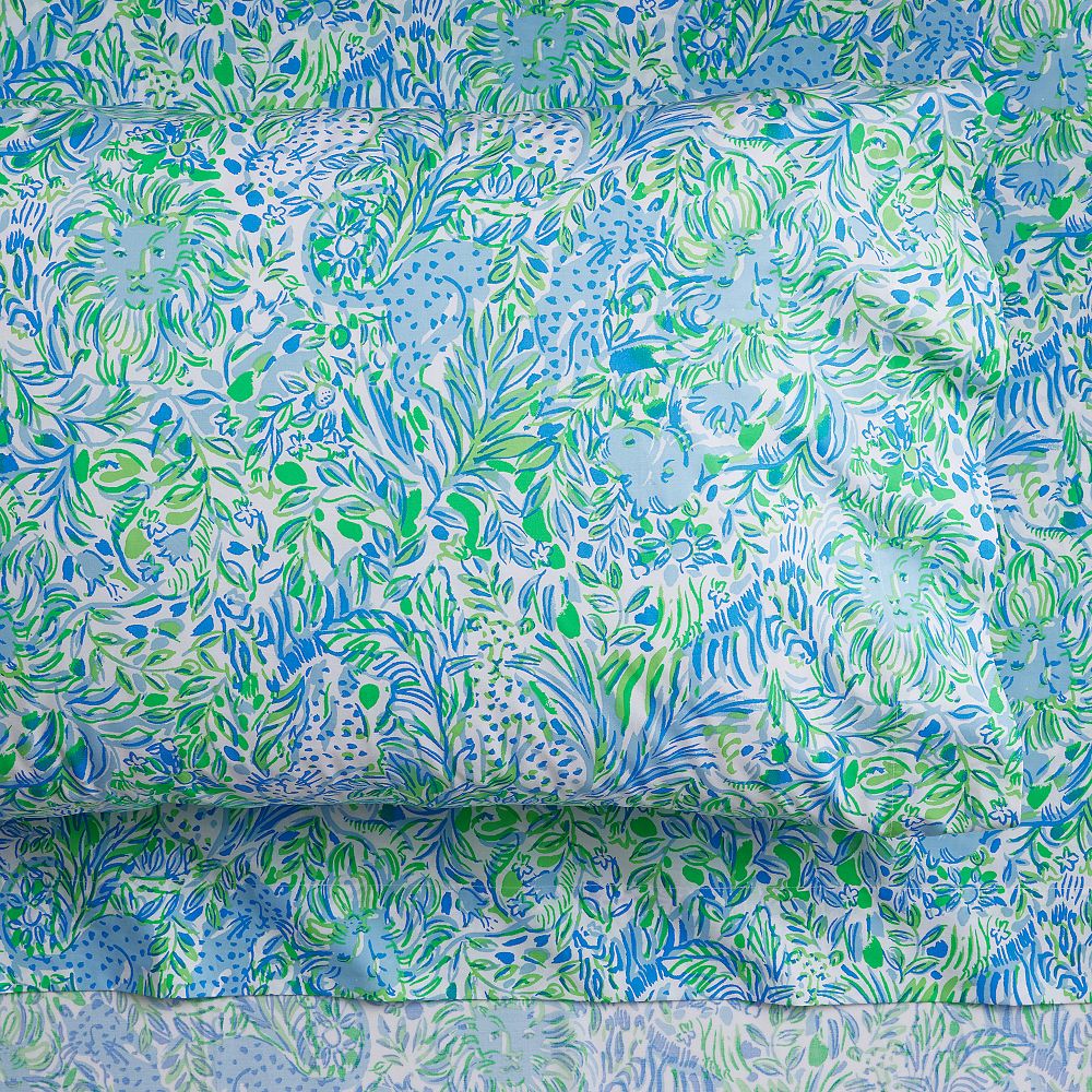 Lilly Pulitzer Dandy Lion Organic Sheet Set | Pottery Barn Teen