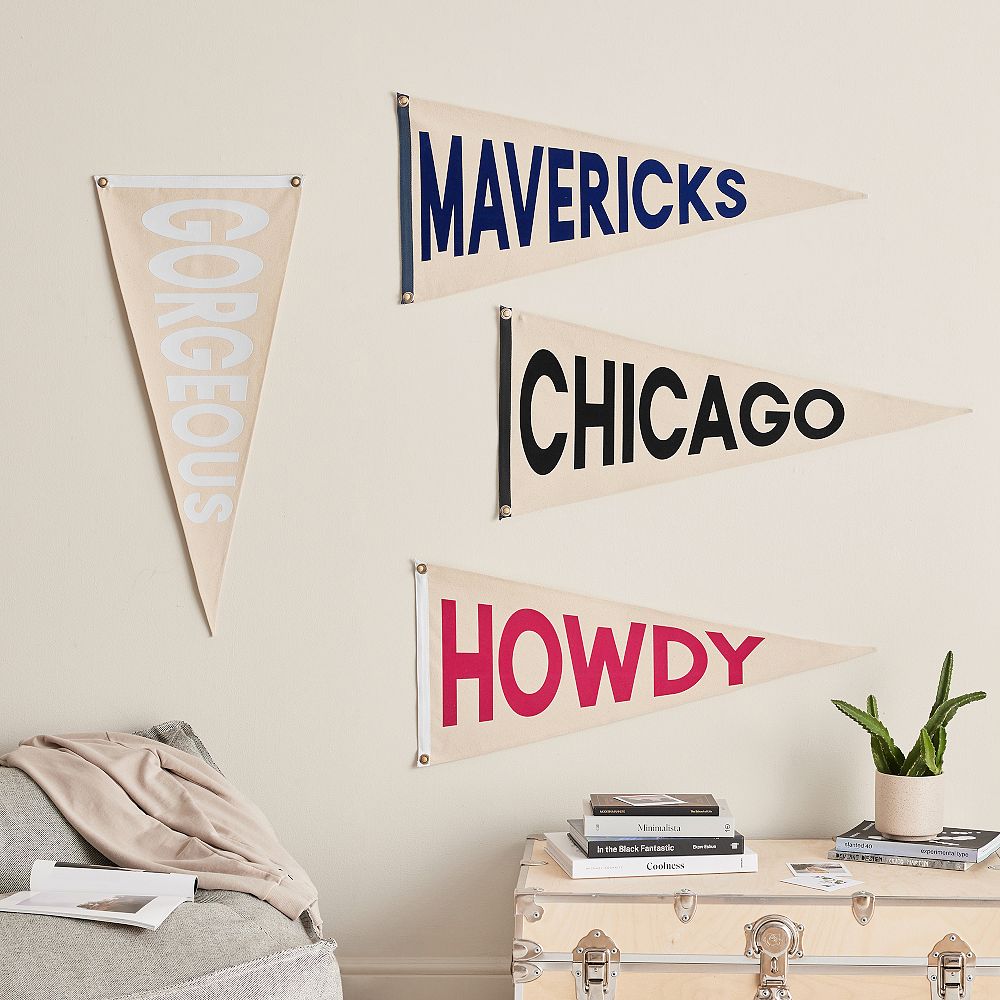 Personalized Pennant Flag Decor | Pottery Barn Teen